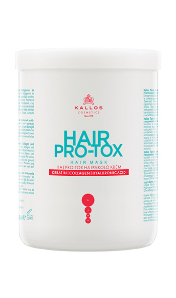 KALLOS HAIR PRO-TOX Mask Keratin, Collagen, Hyaluron - маска с Кератин ...